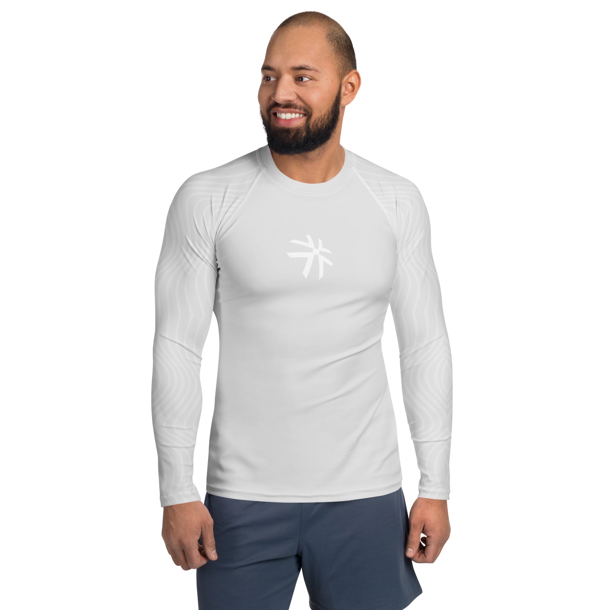 Men's Rash Guard - Light Grey – AnswerFirst Swag