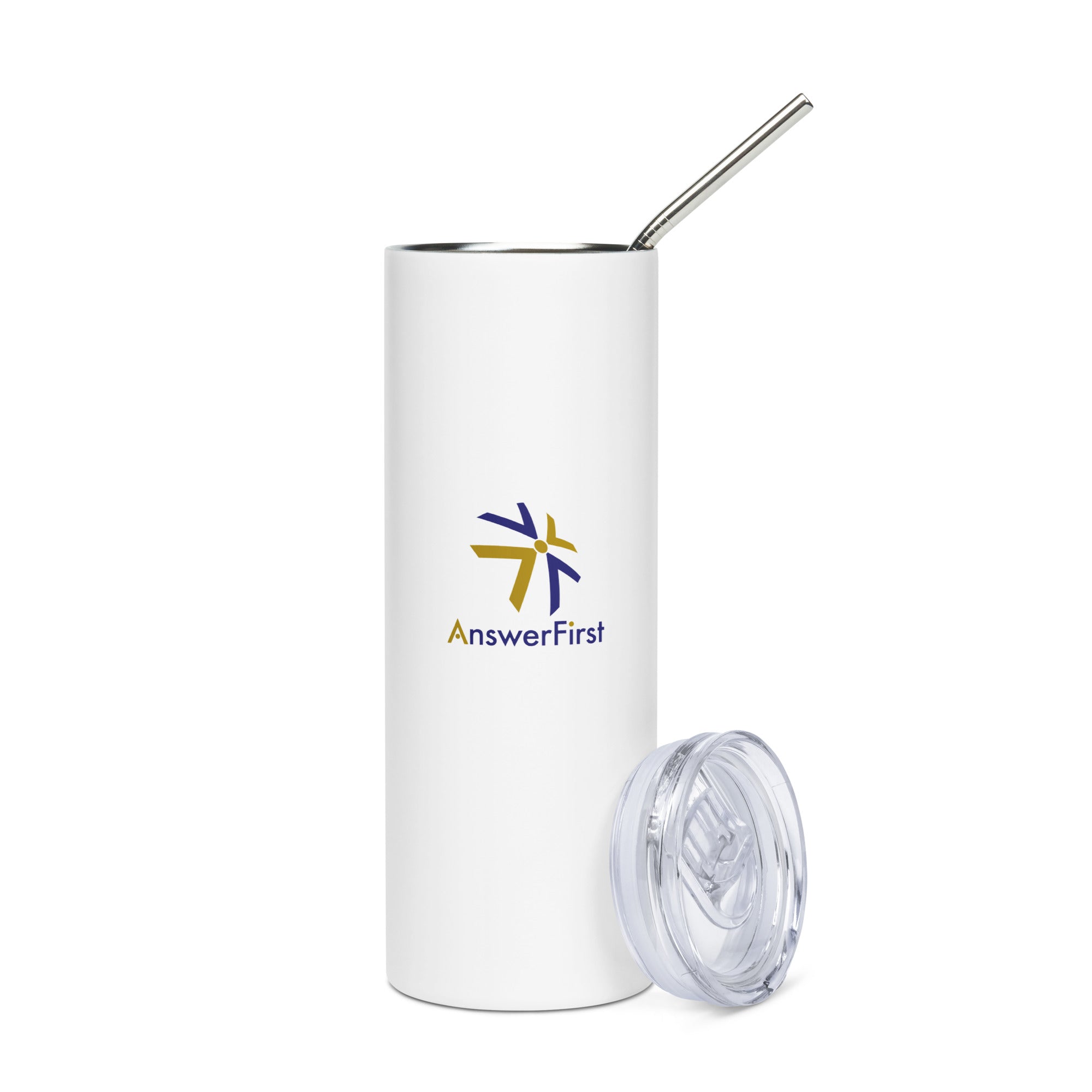 AnswerFirst Square Logo Tumbler (20oz) - White – AnswerFirst Swag