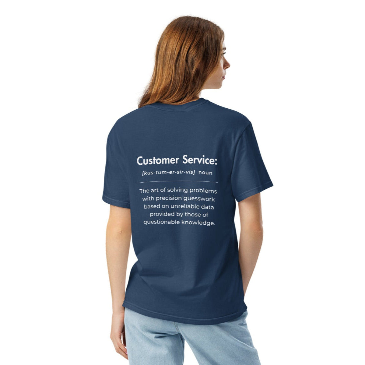 AnswerFirst 'Customer Service Definition' Tee - Navy – AnswerFirst Swag